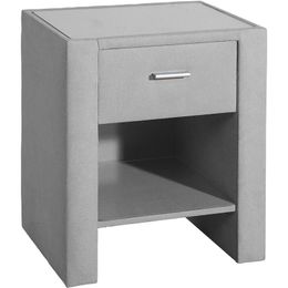 Home Affaire Nachttisch Nachtkonsole mit 1 Schubkasten und 1 Ablagefach grau B/H/T: 50cm x 61cm x 41cm