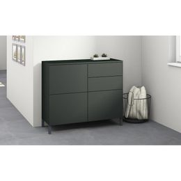 borchardt M&ouml;bel borchardt M&ouml;bel Kommode &raquo;Haama, Sideboard mit Metallf&uuml;&szlig;en, Push-to-open-Technik, Breite 93 cm&laquo; Push-To-Open, verstellbare Einlegeb&ouml;den, viel Stauraum,