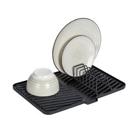 Sch&ouml;ner Wohnen Kollektion SCH&Ouml;NER WOHNEN-Kollektion Abtropfmatte &raquo;ARIANA&laquo; robuster Geschirrabtropfer mit Ablaufrinne, platzsparend, rutschfest Kunststoff, Metall, Silikon 