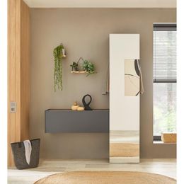 Home Affaire Garderoben-Set &raquo;GIRON/CiTY, moderne Garderobe, Komplettset mit viel Stauraum&laquo; Komplett-Set, 2 Stk. tlg. grau Holzwerkstoff B/H/T: 150cmcm
