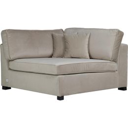 Home Affaire Sofa &raquo;Skara XXL&laquo; Eckelement zur individuellen Polstergarnitur-Gestaltung beige 100% Polyester B/H/T: 130cm x 86cm x 130cm, Samtoptik, 