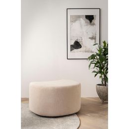 Home Affaire Hocker &raquo;MAISIE Webvelours, passende Erg&auml;nzung Big-Drehsessel&laquo; in 3 Farben beige B/H/T: 47cm x 45cm x 53cm, Webvelours