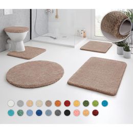 Kleine Wolke Badematte &raquo;RELAX, Badvorleger, Badezimmer Teppich&laquo; H&ouml;he 30 mm rutschhemmend beschichtet fu&szlig;bodenheizungsgeeignet Badteppich, meliert, rechteckig, rund