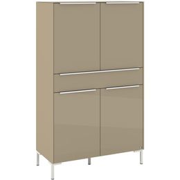 set one by Musterring Highboard &raquo;Reno&laquo; 1 Stk. tlg. Mit Winkelfu&szlig; in diversen Farben, 154 cm H&ouml;he & Farbauswahl Glas, Holzwerkstoff B/H/T: 92cm x 154cm