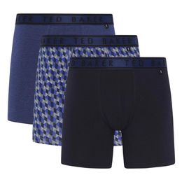 Ted Baker 3er-Pack Herren Soft Atmungsaktive Baumwoll-Boxershorts