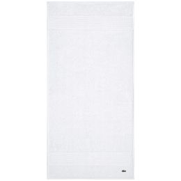 Lacoste Handtuch &raquo;LLECROCO&laquo; mit Label-Applikationen wei&szlig; Frottier, Obermaterial: 100% Baumwolle B/L: 50cmx100cm, 1 Stk., Frottier