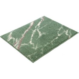 Vossen Badematte &raquo;&raquo;Marble&laquo;&laquo; H&ouml;he 16 mm fu&szlig;bodenheizungsgeeignet gr&uuml;n Polyacryl rechteckig (50cm x 60cm ), 1 Stk.