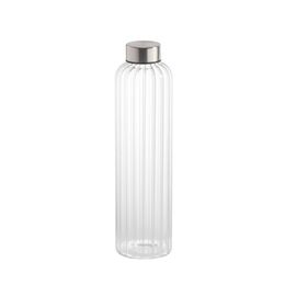 APS Trinkflasche &raquo;EVERLINE&laquo; Schraubverschluss, aus 18/8 Edelstahl transparent Edelstahl, Glas 70ml