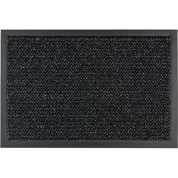 Astra Fu&szlig;matte &raquo;Graphit 635&laquo; rechteckig 8 mm H&ouml;he Schmutzfangmatte, In -und Outdoor geeignet grau Kunstfaser B : 40cm 1 Stk., 8mm, L: 60cm