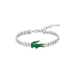 Lacoste Herren Armband &raquo;ARTHOR&laquo; mit Emaille gr&uuml;n 22cm, Edelstahl