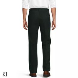 LANDS' END B&uuml;gelleichte Chinos mit Komfortbund, Herren, size: regular, Gr&uuml;n, Baumwolle, by Lands' End