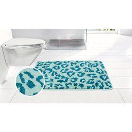 OTTO home Badematte &raquo;Anna Leo, Badvorleger, Badezimmer Teppich, Duschvorleger&laquo; H&ouml;he 15 mm rutschhemmend beschichtet fu&szlig;bodenheizungsgeeignet schnell 
