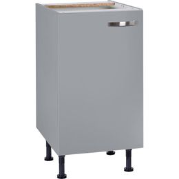 KOCHSTATION Unterschrank &raquo;KS-Cara&laquo; Breite 45 cm grau basaltgrau, B/H/T: 45cm x 87cm x 58,4cm, T&uuml;ren: 1 Stk.