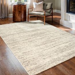 Sanat Teppich &raquo;Oslo, auch als L&auml;ufer und in Rund&laquo; rechteckig 10 mm H&ouml;he meliert robuster Kurzflor, Wohnzimmer, Schlafzimmer, auch als L&auml;ufer beige 
