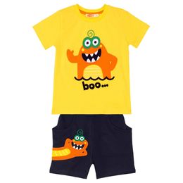 Denokids Set 'Lake Monster' Jungen Gr&ouml;&szlig;e 98 gelb