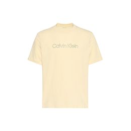 Calvin Klein Jeans Shirt male size L Pastel yellow / Dark green