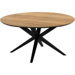 OMG Design Esstisch &raquo;Wellington&laquo; 1 Stk. tlg. Hochwertige Melamin-Tischplatte mit Metallgestell B/H/T: 130cm x 77cm x 130cm