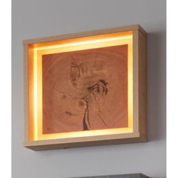 VOGL M&ouml;belfabrik Wandleuchte mit Rahmen braun H: 33cm