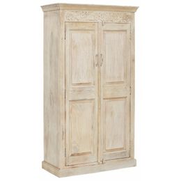 OTTO home Garderobenschrank &raquo;Devdan&laquo; mit dekorativen Fr&auml;sungen oben, Breite 100 cm, viel Stauraum braun B/H/T: 100cm