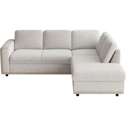 Sit & More sit&more Ecksofa &raquo;Cordoba&laquo; wahlweise mit Schlaffunktion und Bettkasten oder Stauraum beige 100% Polyester B/H/T: 232cm x 85cm x 212cm, Chenille, 