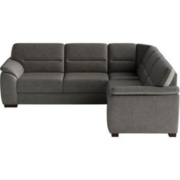 Sit & More sit&more Ecksofa &raquo;Montego L-Form, B: 255 cm&laquo; wahlweise mit Schlaffunktion und Schubkasten grau 100% Polyester B/H/T: 255cm x 88cm x 225cm, Luxus-