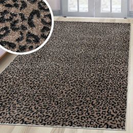 OTTO home Teppich &raquo;Fynna, Leoparden-Muster, Animal Print, modern&laquo; rechteckig 9 mm H&ouml;he Leo, besonders weicher Flor, Wohnzimmer, Schlafzimmer, 