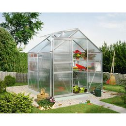 Vitavia Gew&auml;chshaus &raquo;Calypso 3000&laquo; silber B/H/T: 192cm x 154cm