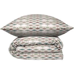 Schiesser Bettw&auml;sche &raquo;Lotta aus weicher Baumwolle mit grafischem Muster&laquo; 2 tlg. MADE IN GREEN by OEKO-TEX bunt Renforc&eacute;, Obermaterial: 100% Baumwolle B/L: 155cm