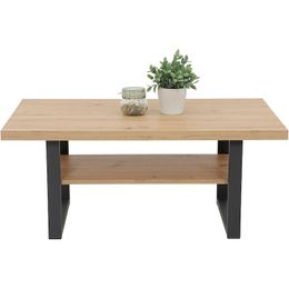 Hela Couchtisch &raquo;ANTON&laquo; mit Ablagefl&auml;che schwarz B/H/T: 105cm x 45cm x 69cm