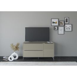 set one by Musterring Lowboard &raquo;Reno&laquo; 1 Stk. tlg. Mit Winkelfu&szlig; in diversen Farben, 78 cm H&ouml;he & Farbauswahl beige Glas, Holzwerkstoff B/H/T: 137cm x 