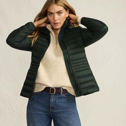 LANDS' END Ultraleichte verstaubare Daunenjacke Wanderweight in Petite-Gr&ouml;&szlig;e, Damen, size: petite, Gr&uuml;n, Nylon, by Lands' End