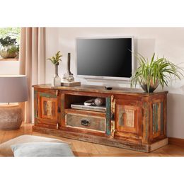 Sit Lowboard &raquo;RIVERBOAT TV-Lowboard Altholz mit 2 T&uuml;ren, Schublade & Kabelloch&laquo; Integrierte Kabeldurchf&uuml;hrung f&uuml;r ein aufger&auml;umtes TV-Setup bunt 