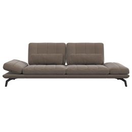 FLEXLUX 3-Sitzer &raquo;Tropea Funktionssofa, Designsofa, Relaxfunktion, TV-Couch,&laquo; mit Armteilverstellung sowie Sitztiefenverstellung, Breite 252 cm braun 