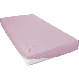 Primera Spannbettlaken &raquo;Mako-Feinjersey Spannbetttuch&laquo; Geeignet f&uuml;r Standardmatratzen bis 22 cm, 100% Baumwolle lila Mako-Jersey, Obermaterial: 100% Baumwolle