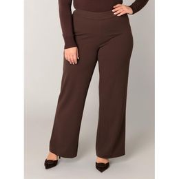 Base Level Curvy Damen Treggings &raquo;Arah&laquo; Gro&szlig;e Gr&ouml;&szlig;en braun 58/60, L&auml;nge 30