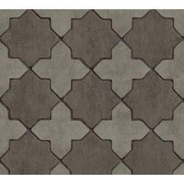 Livingwalls living walls Vliestapete &raquo;New Walls Finca Home in Fliesen Optik&laquo; gemustert geometrisch grafisch leicht strukturiert Tapete Geometrisch Tapeten 
