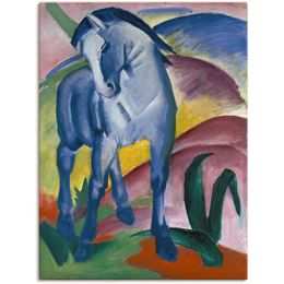 Artland Wandbild &raquo;Blaues Pferd I. 1911.&laquo; Haustiere 1 Stk. tlg. als Leinwandbild, Poster in verschied. Gr&ouml;&szlig;en bunt B/H/T: 45cm x 60cm, Leinwandbild Haustiere, 