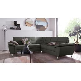 Sit & More sit&more Ecksofa &raquo;Sorano L-Form&laquo; wahlweise mit Bett- und Relaxfunktion, inkl. Bettkasten grau B/H/T: 249cm x 88cm x 229cm, Struktur fein, langer 