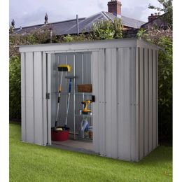 Yardmaster Ger&auml;tehaus &raquo;Titanium 6 x 4&laquo; Stahl silber Stahl, Stahlblech Einheitsgr&ouml;&szlig;e