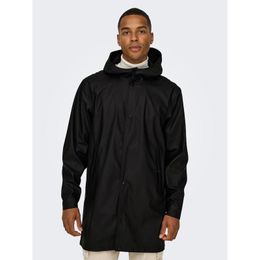 Only & Sons Only & Sons Herren ONLY & SONS Regenmantel &raquo;ONSLUCA RAIN COAT OTW&laquo; schwarz S