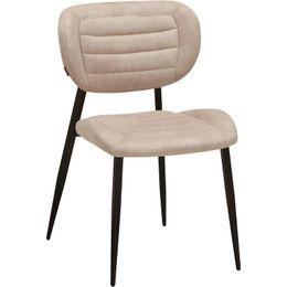 OMG Design Esszimmerstuhl &raquo;Rikki&laquo; (Set) 1 Stk.bequemer Polsterstuhl in modernen Farben beige Stoff B/H/T: 52cm x 84cm x 62cm, 1 Stk., Stoff uni