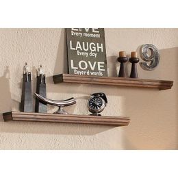 OTTO home Wandboard &raquo;Vilma&laquo; Breite 89 cm, 2er Set braun Einheitsgr&ouml;&szlig;e