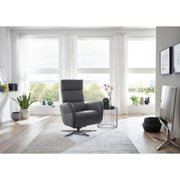 Die PlanBar Relaxsessel &raquo;PN-RS20038 mit Metallsternfu&szlig; inkl. Relaxfunktion und Kopfverstellung&laquo; 1 Stk. tlg. 360&deg; drehbar, mit Gasdruckverstellung grau