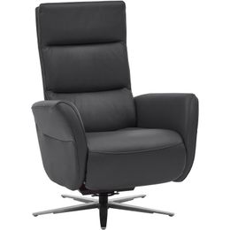 Die PlanBar Relaxsessel &raquo;PN-RS20038 mit Metallsternfu&szlig; inkl. Relaxfunktion und Kopfverstellung&laquo; 1 Stk. tlg. 360&deg; drehbar, mit Gasdruckverstellung grau
