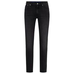 Hugo Herren Hugo Slim-fit-Jeans &raquo;Zane&laquo; mit angesetztem Bund grau 31, L&auml;nge 34