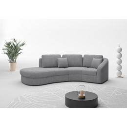 Sit & More sit&more Ecksofa &raquo;Jazz L-Form&laquo; In weiteren Gr&ouml;&szlig;en erh&auml;ltlich grau 100% Polyester B/H/T: 266cm x 88cm x 230cm, Luxus-Microfaser Euphoria, langer 