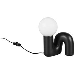 REALITY LEUCHTEN Tischleuchte &raquo;QUINN, Keramik Tischlampe m. Glasschirm, ohne Leuchtmittel 1xG9 max5W&laquo; G9 1 Stk. warmwei&szlig; - kaltwei&szlig; Design 