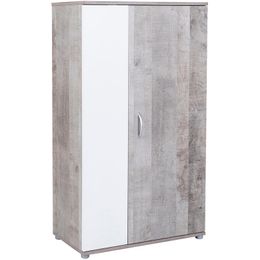 Home Affaire Mehrzweckschrank &raquo;Wien&laquo; H/B/T ca. 121/70/35 oder 160/70/35, Mehrzweckschrank, Melamin-Oberfl&auml;che, Einlegeb&ouml;den h&ouml;henverstellbar silber 