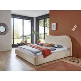 ATLANTIC HOME COLLECTION Polsterbett &raquo;Sophie&laquo; mit oder ohne Stauraum, hochwertiger Boucl&eacute;-Bezug beige Liegefl&auml;che L&auml;nge B: 200cm x 140cm, Boucl&eacute; mit 