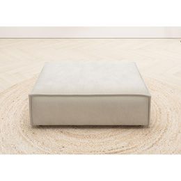 Home Affaire Polsterhocker &raquo;Watertown, XXL Hockerbank passend zum Sofa - ideal als Beistellmodul&laquo; erweiterbare Hockerbank mit weicher Polsterung beige
